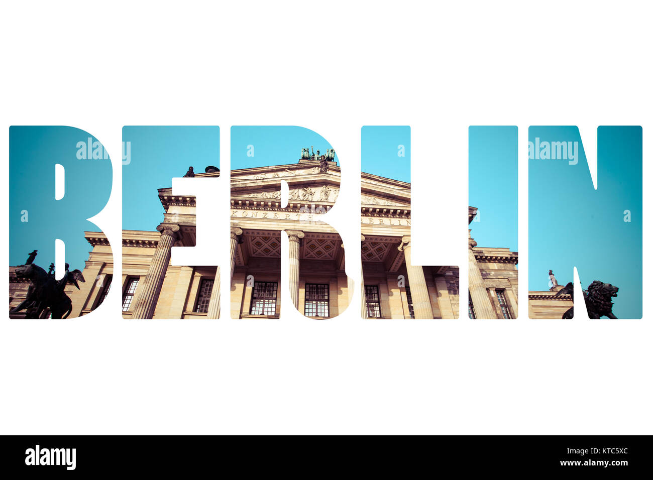 Word BERLIN overtraditional architecture Stock Photo - Alamy