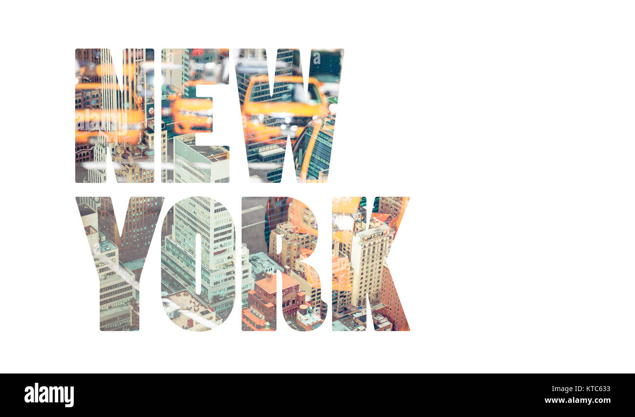 Word USA Manhattan skyline at sunset, New York City Stock Photo - Alamy