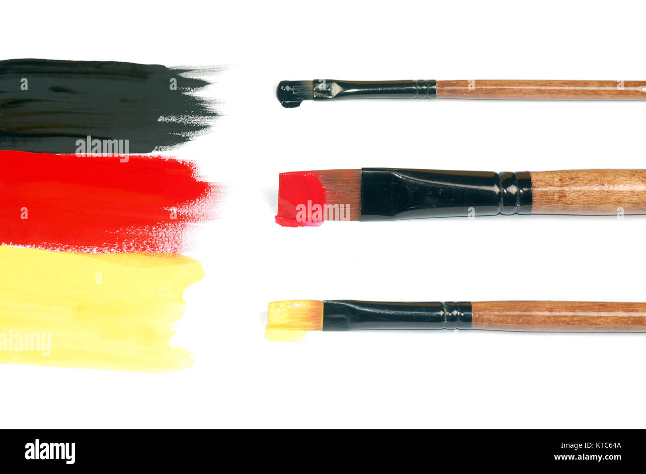 painted German flag Stock Photo - Alamy