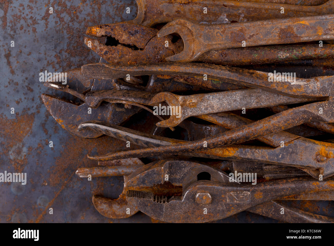 Old rusty tools Stock Photo - Alamy