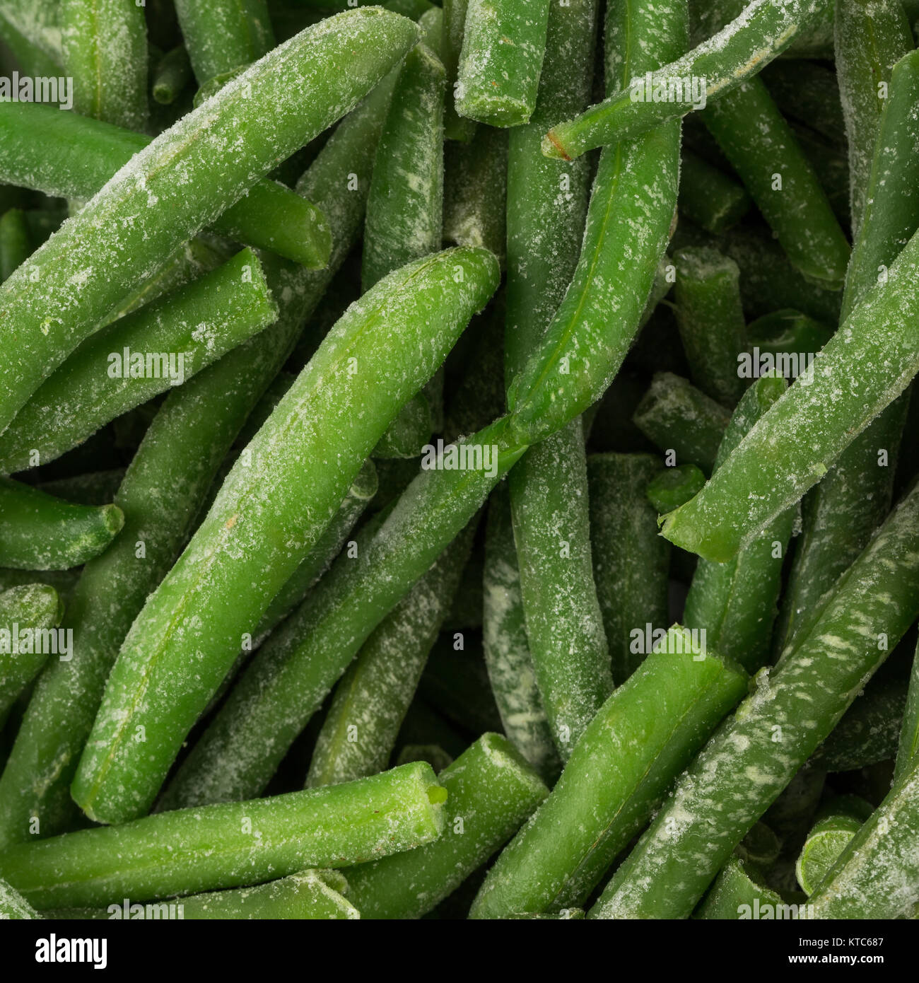 Frozen cut green beans vegetable Stock Photo - Alamy