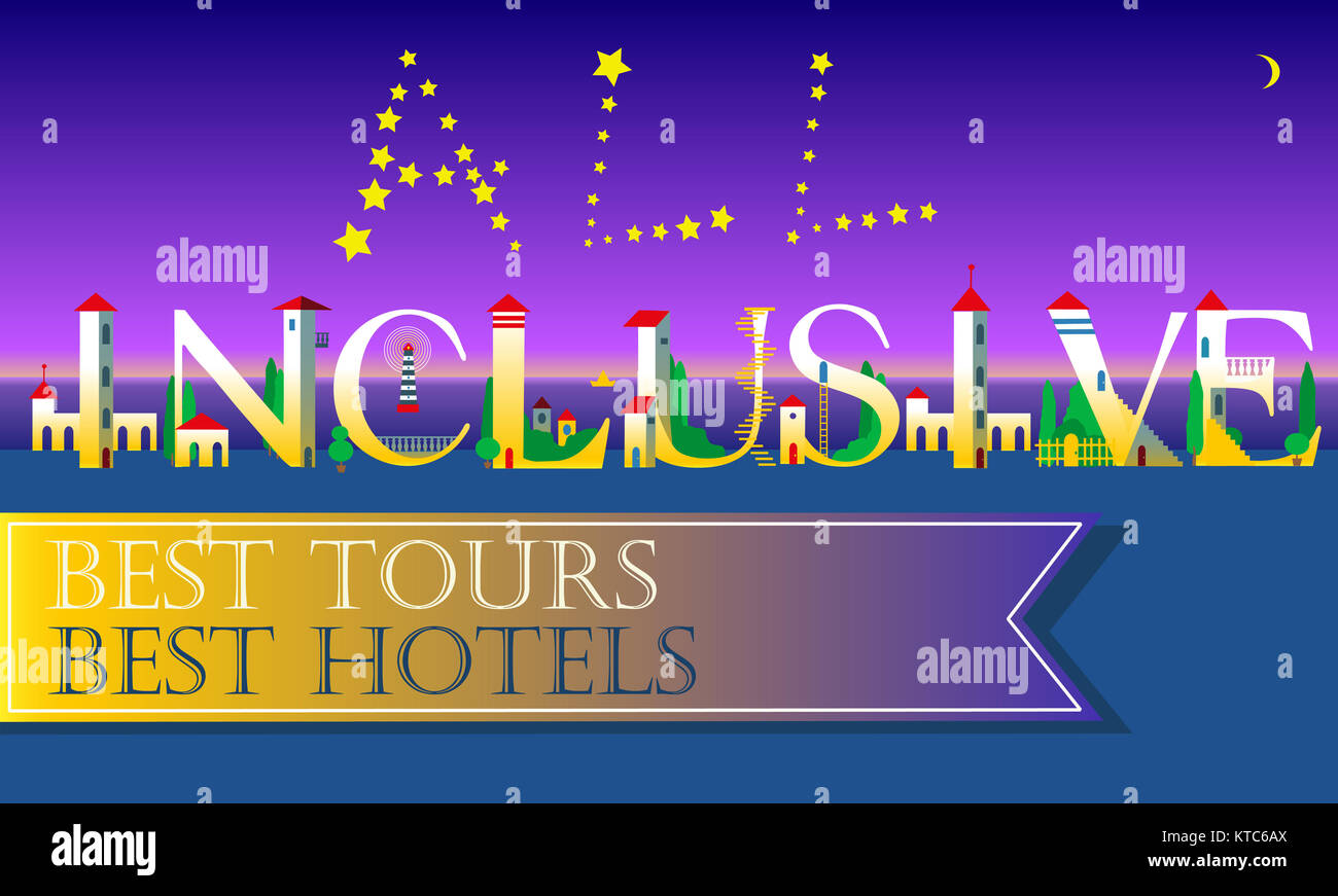 All Inclusive. Best tours. Best hotels Stock Photo - Alamy