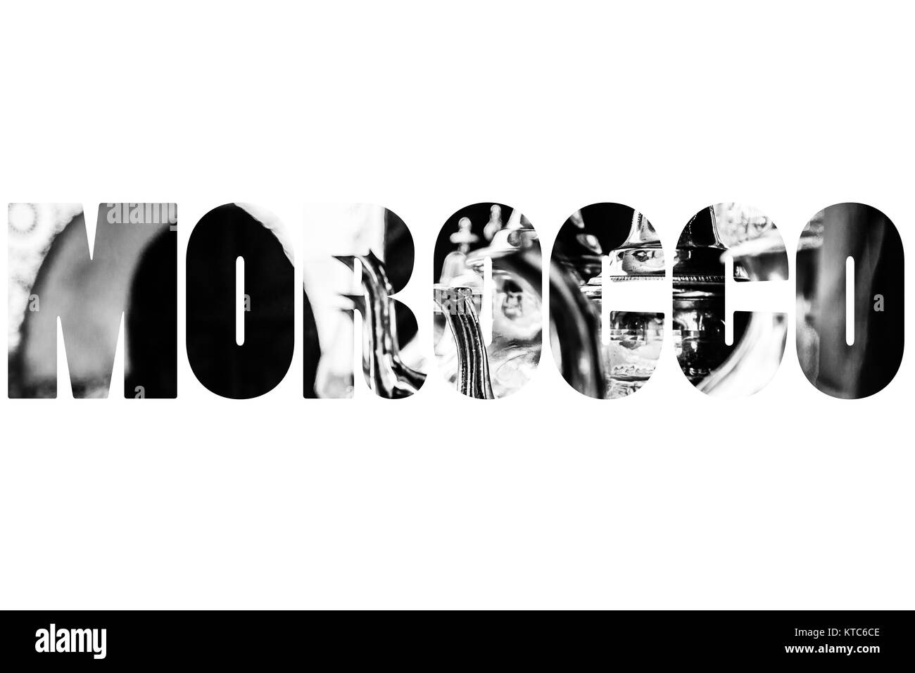 Word MOROCCO over traditional symbols Stock Photo - Alamy