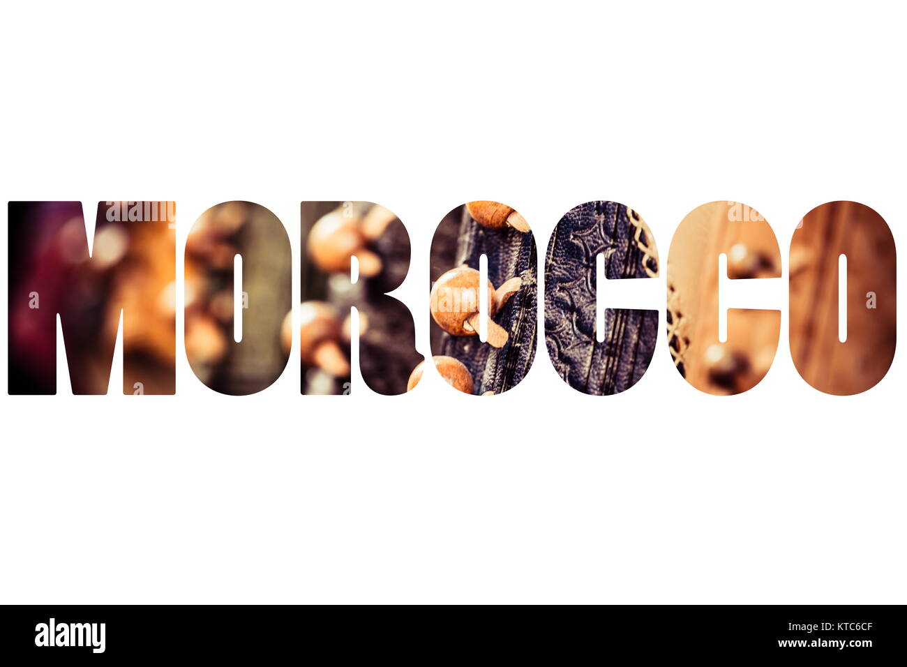 Word MOROCCO over traditional symbols Stock Photo - Alamy