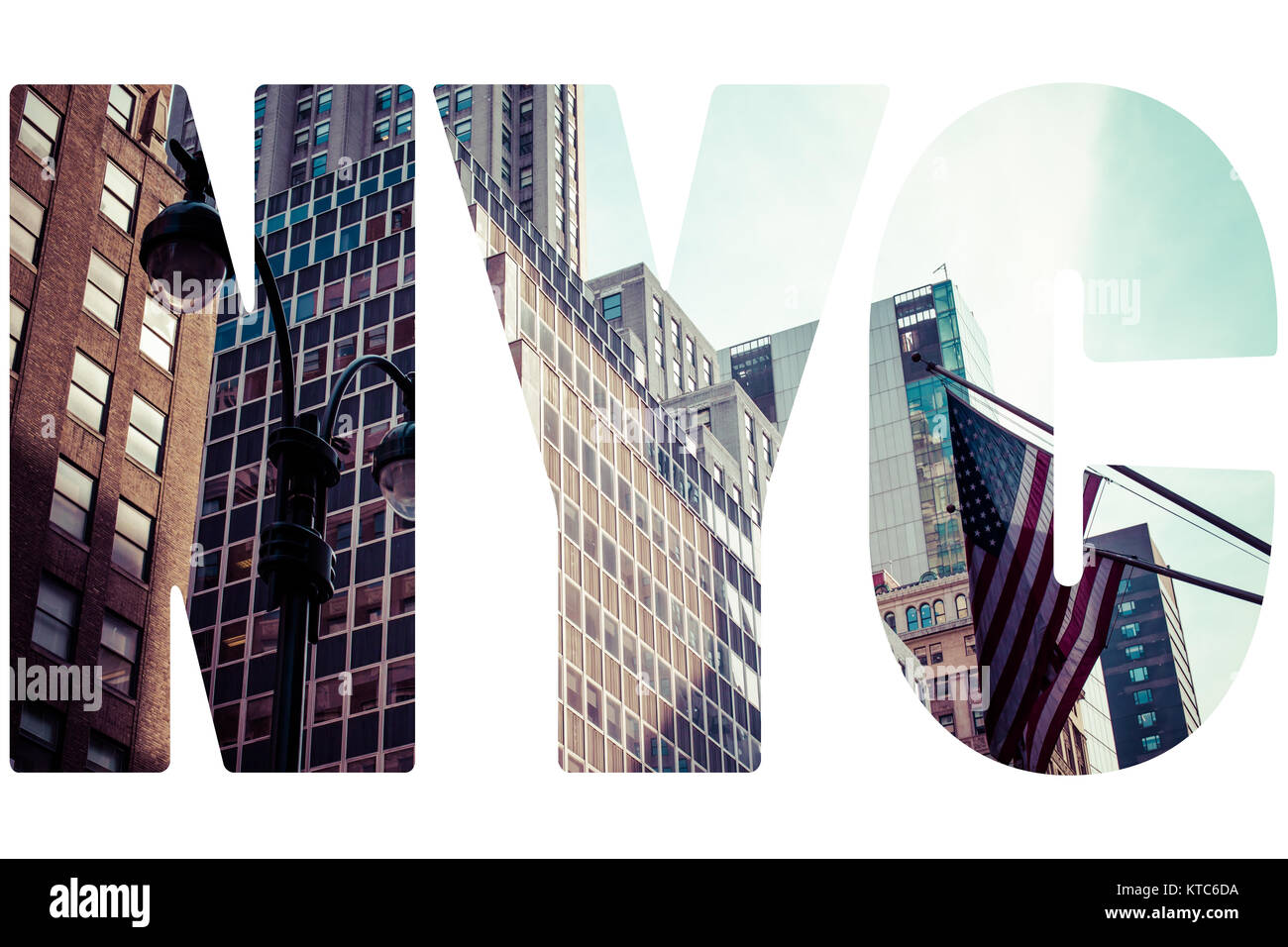 Word NYC Manhattan skyline at sunset, New York City Stock Photo - Alamy