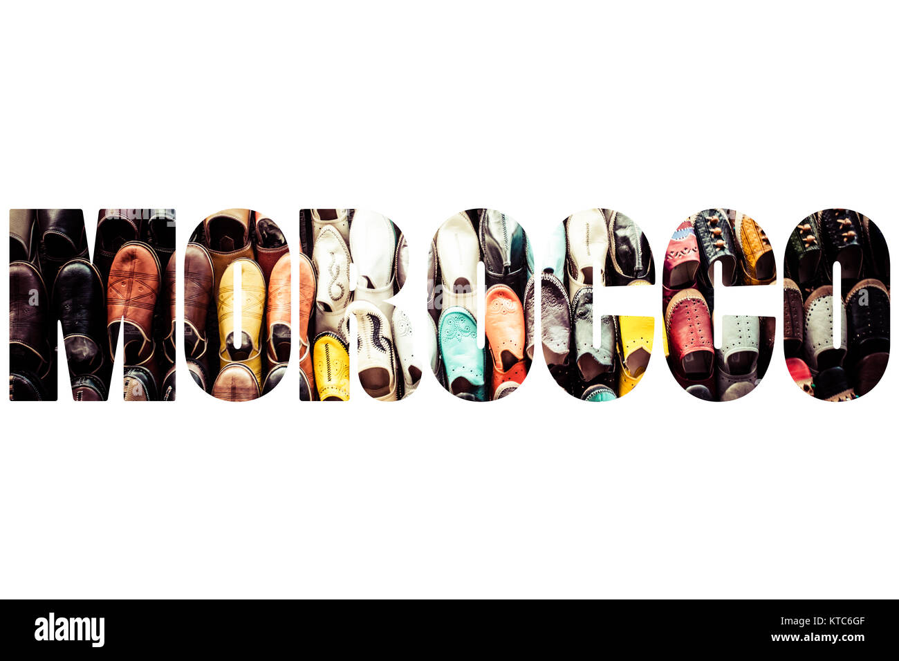 Word MOROCCO over traditional symbols Stock Photo - Alamy