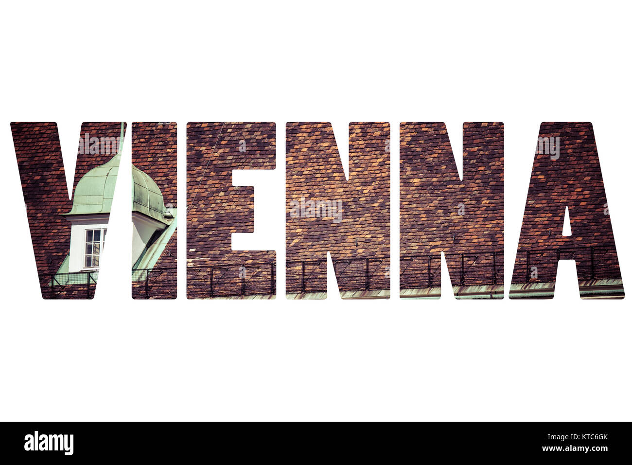 Word VIENNA symbolic places in Austria Stock Photo - Alamy
