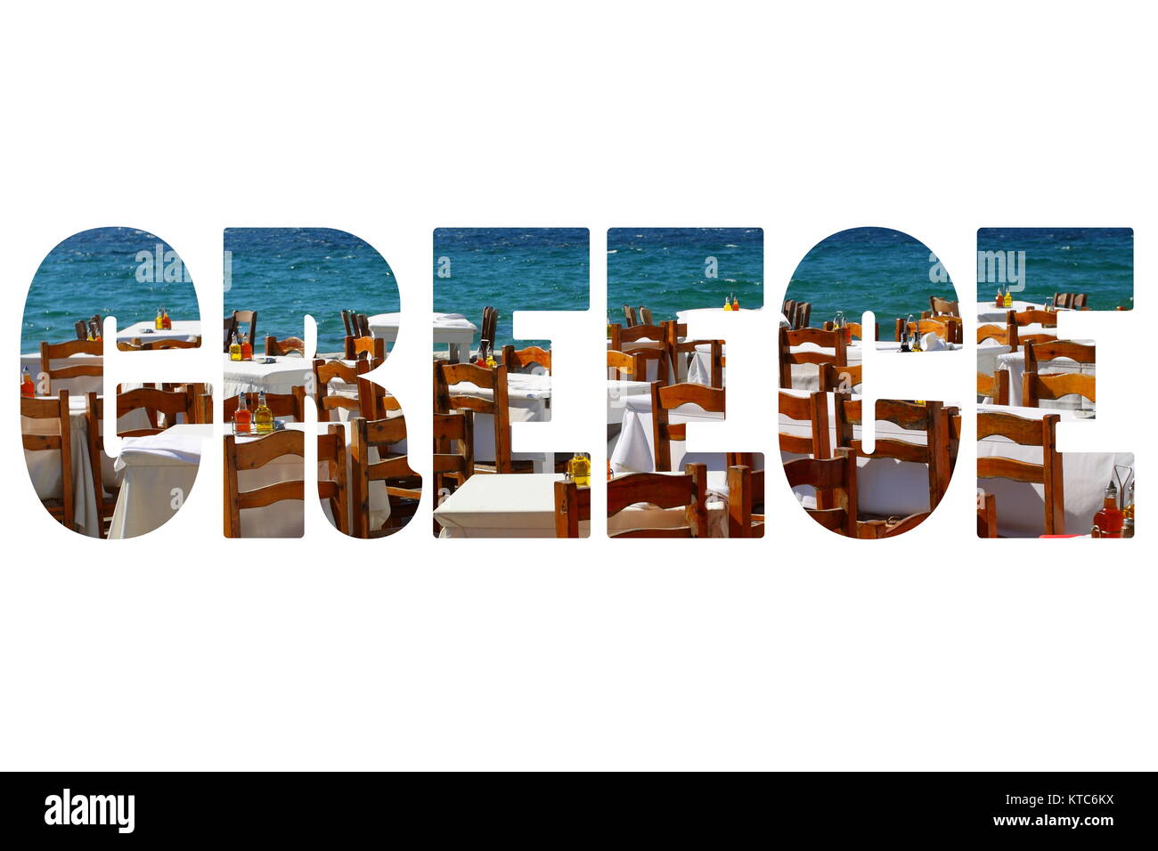 Word GREECE over traditional places Stock Photo - Alamy