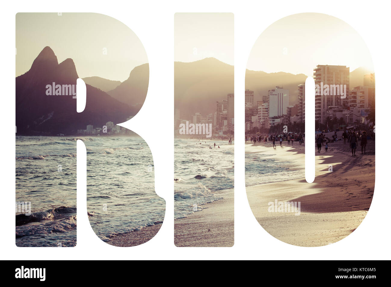 Copacabana beach volleyball Cut Out Stock Images & Pictures - Alamy