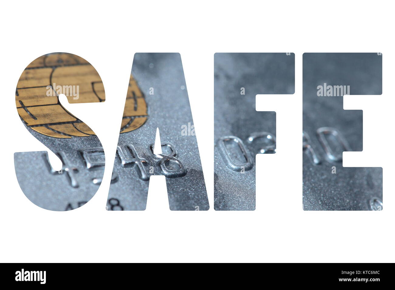 Word SAFE over credit card Stock Photo - Alamy
