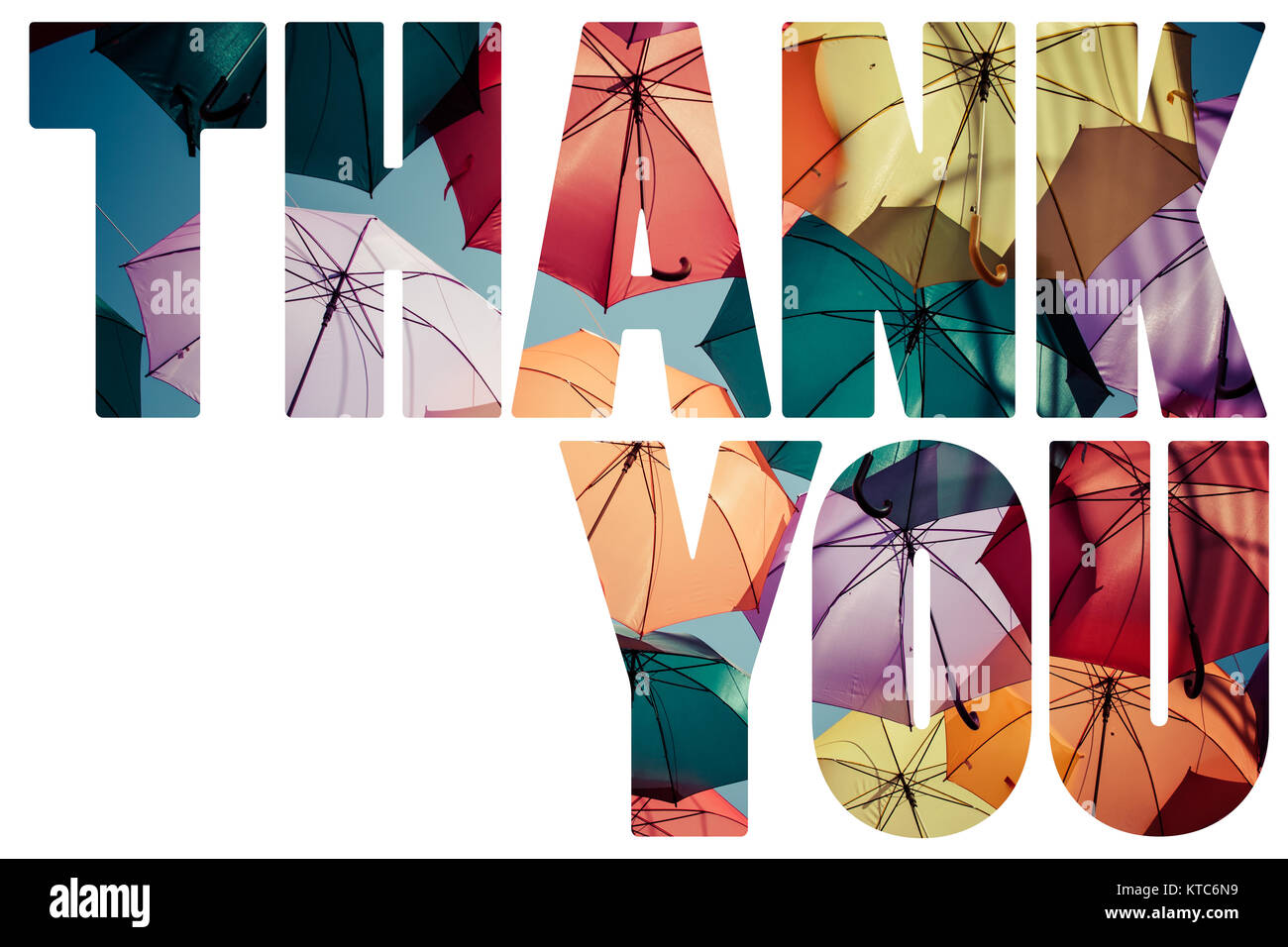 Word THANK YOU over abstract background Stock Photo - Alamy