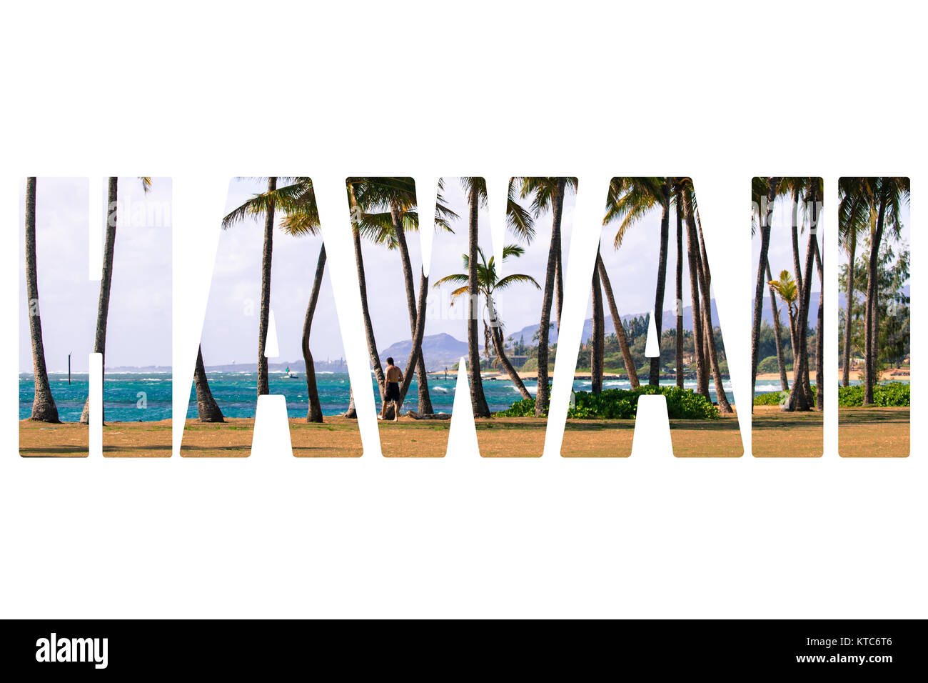 Word HAWAII over popular places Stock Photo - Alamy