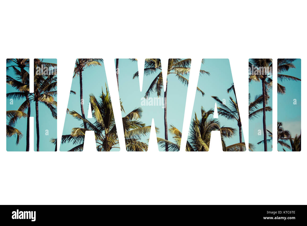 Word HAWAII over popular places Stock Photo - Alamy