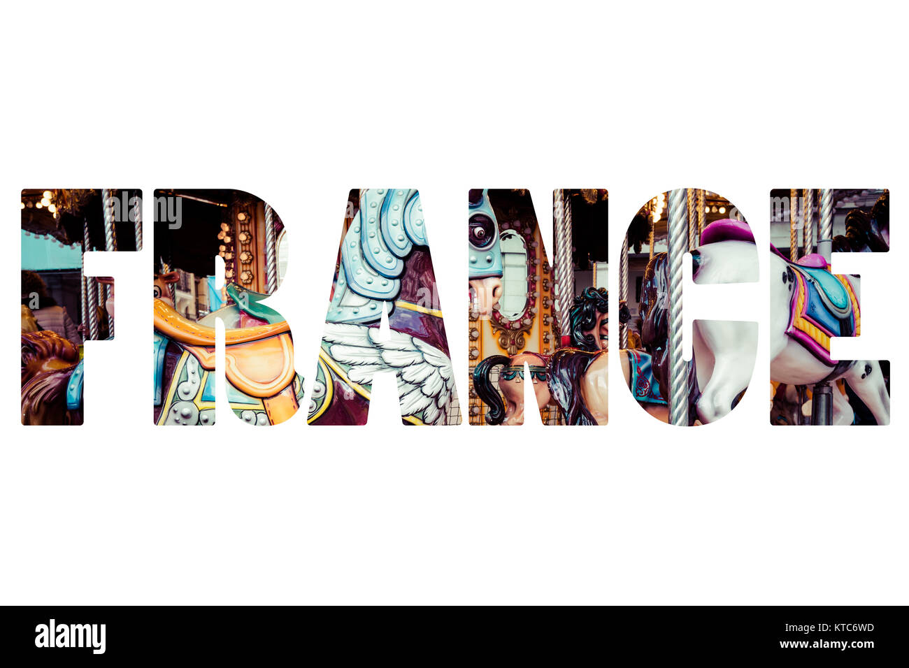 Fairground ride merry go Cut Out Stock Images & Pictures - Alamy