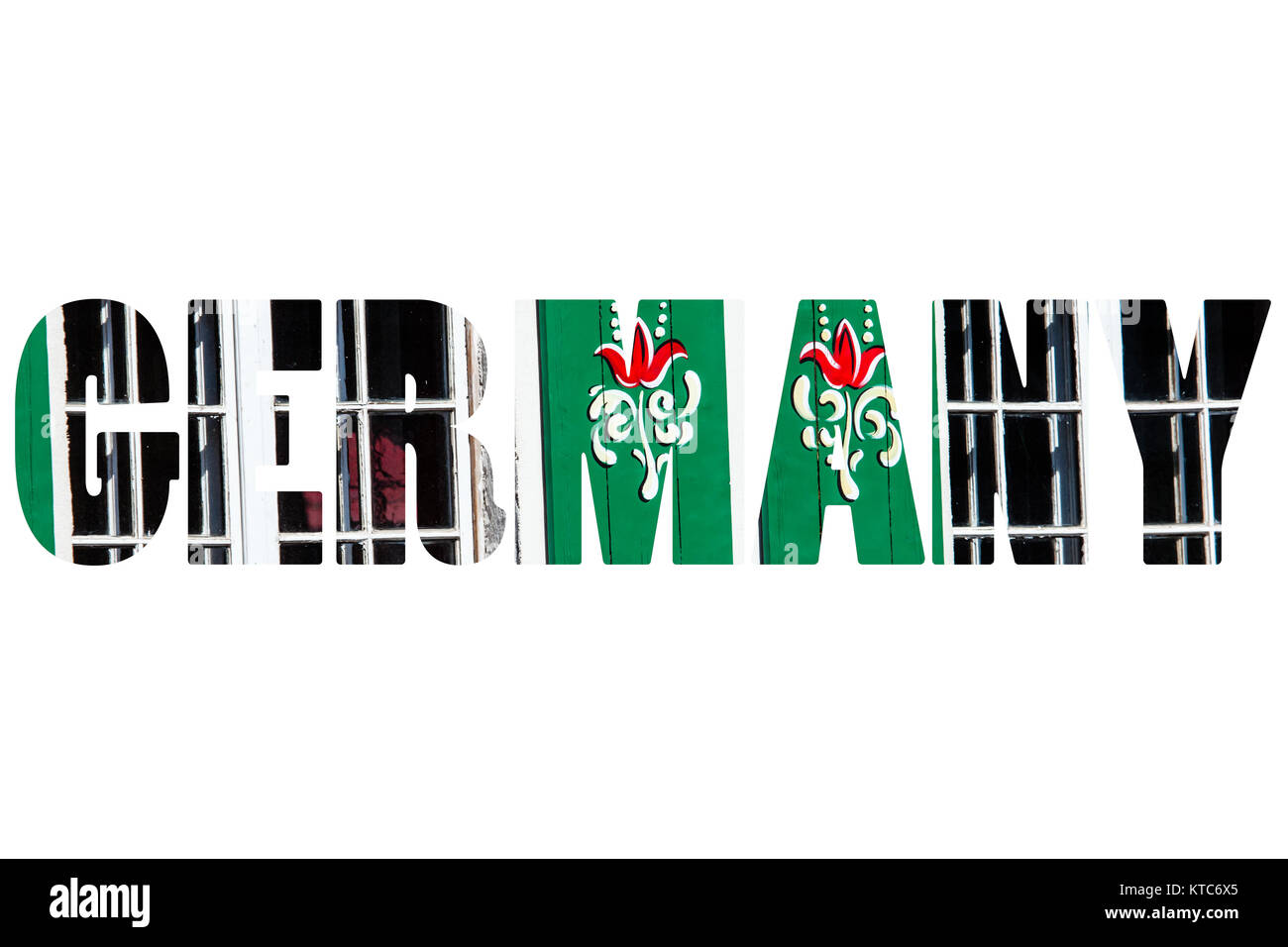 Word GERMANY over traditional house Stock Photo - Alamy