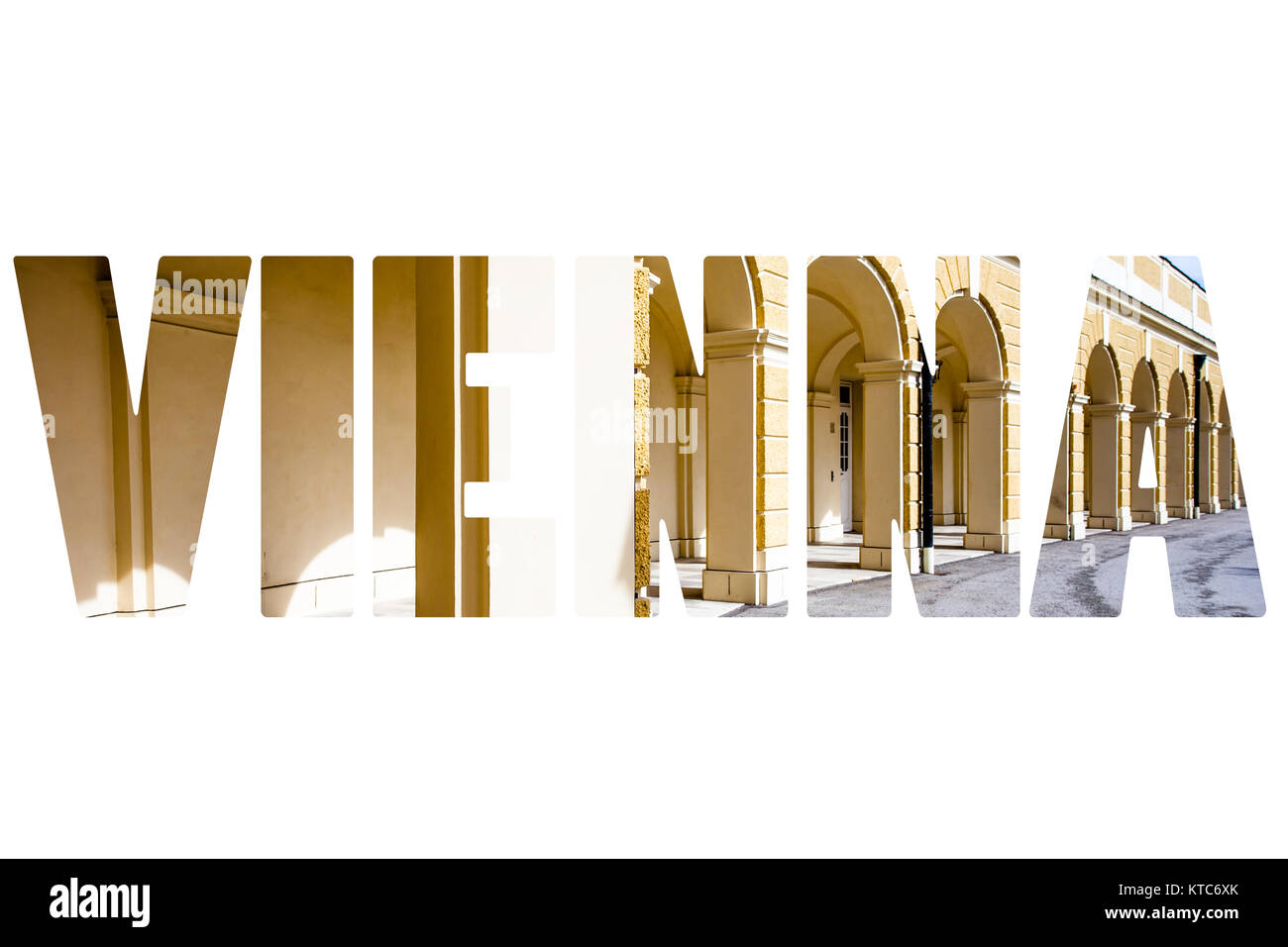 Word VIENNA over traditional symbols Stock Photo - Alamy