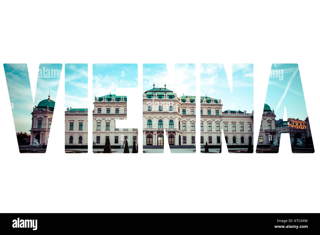 Word VIENNA over traditional symbols Stock Photo - Alamy