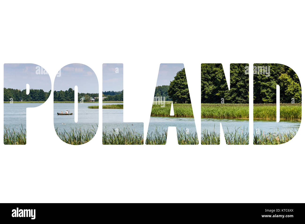 Word POLAND traditional landscape Stock Photo - Alamy