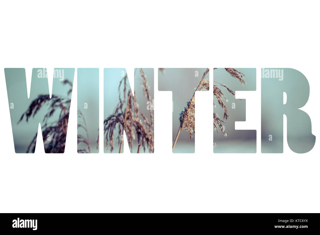 Word WINTER over traditional Polish landscape Stock Photo - Alamy