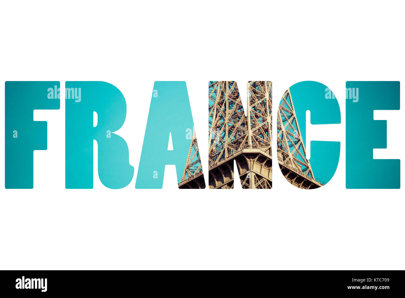 Paris word eiffel tower hi-res stock photography and images - Alamy