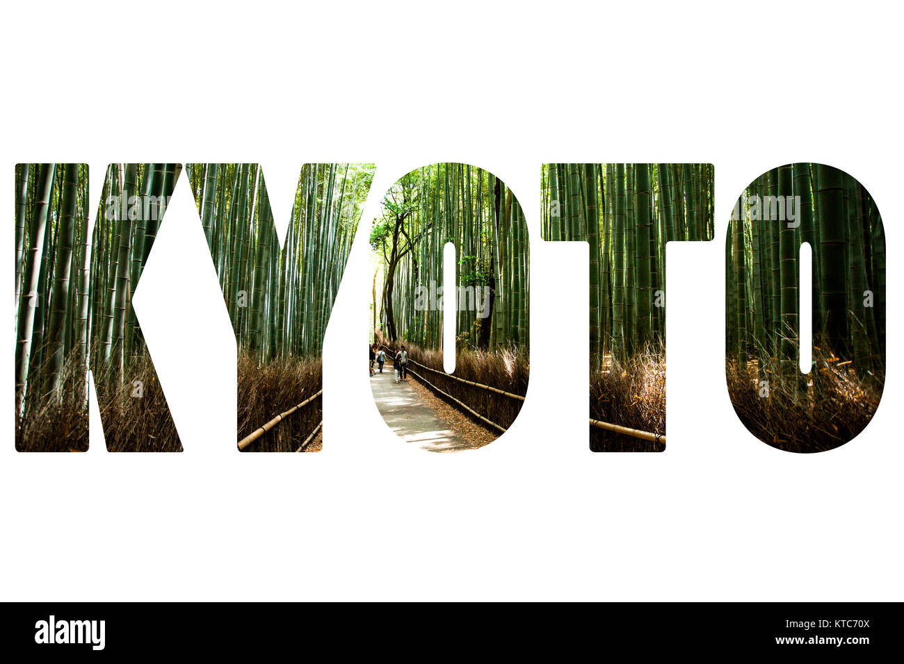 Word KYOTO over bamboo forest Stock Photo - Alamy