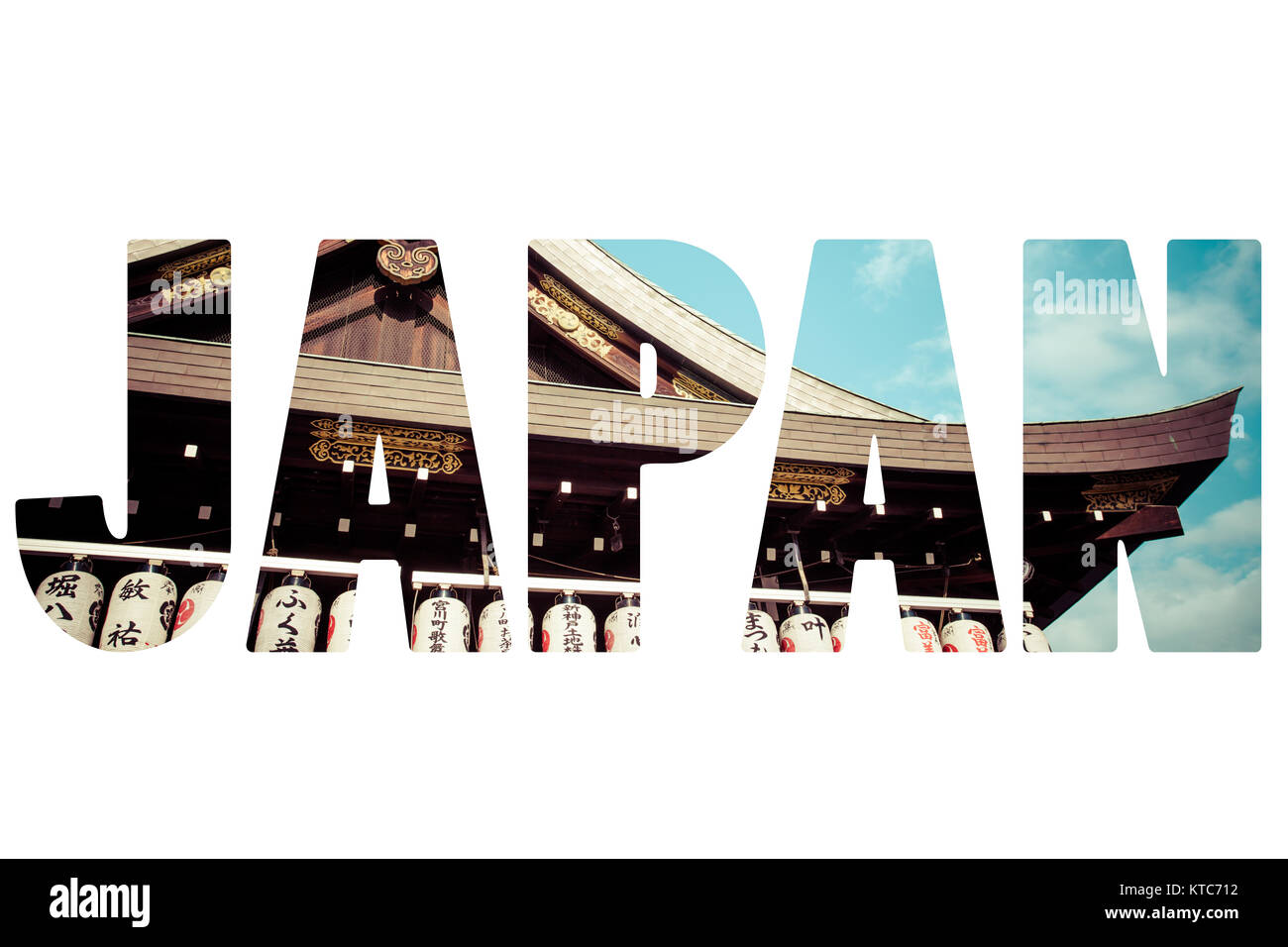 Word JAPAN over traditional symbols Stock Photo - Alamy