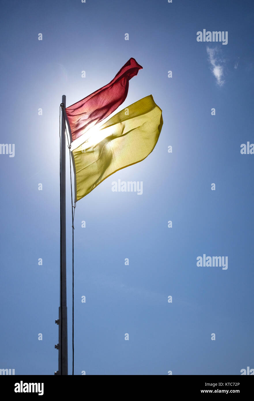 Blue flag pole firmament hi-res stock photography and images - Alamy