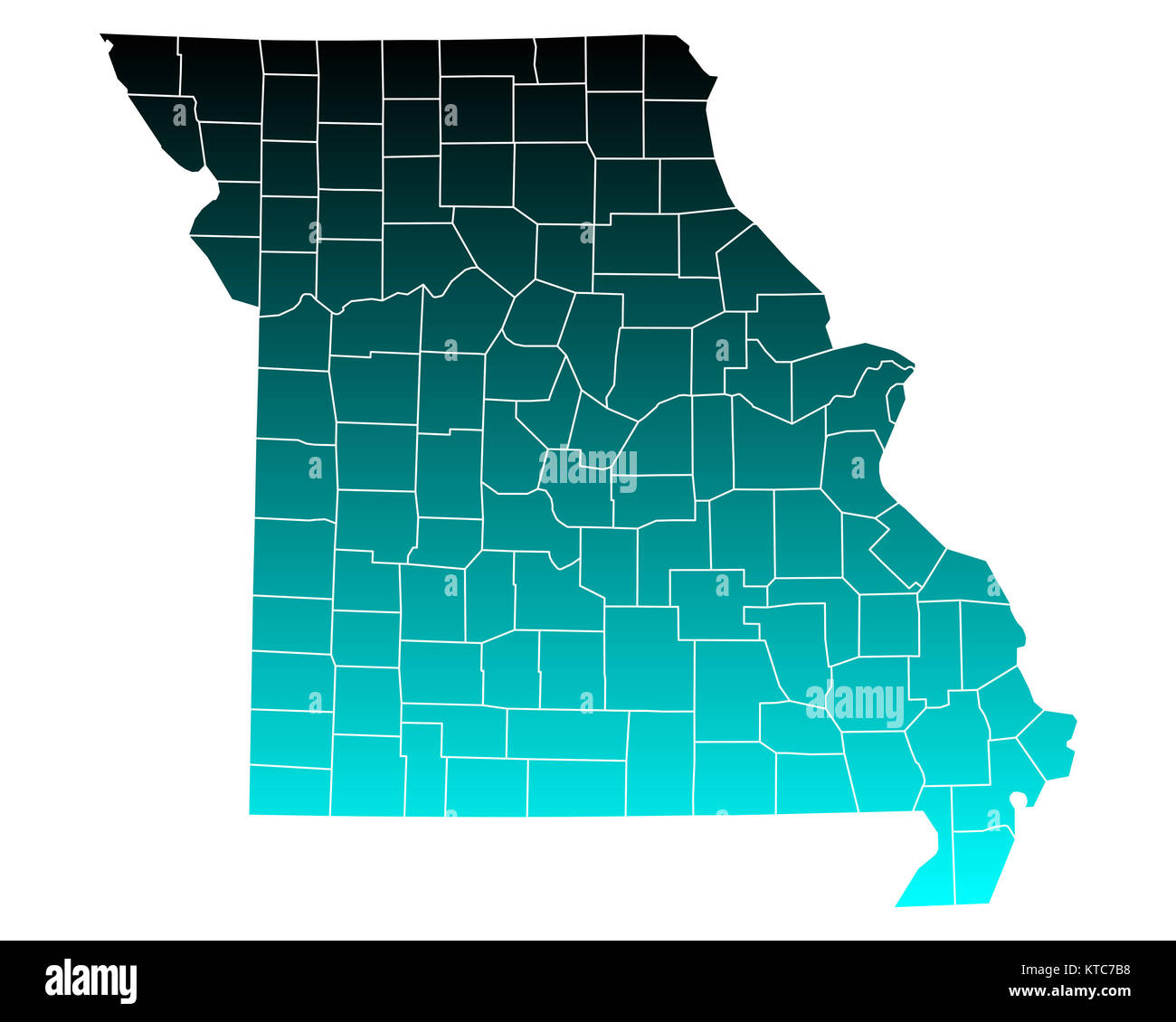 Missouri karte hi-res stock photography and images - Alamy
