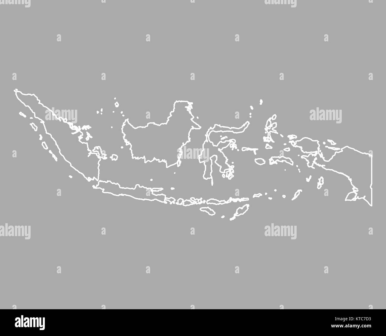 Karte von Indonesien Stock Photo - Alamy