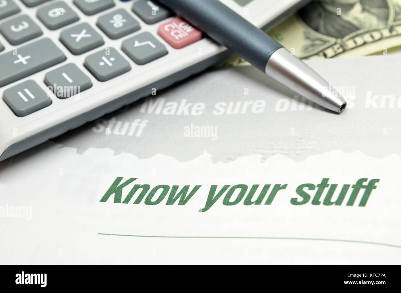 Know your stuff Stock Photo - Alamy
