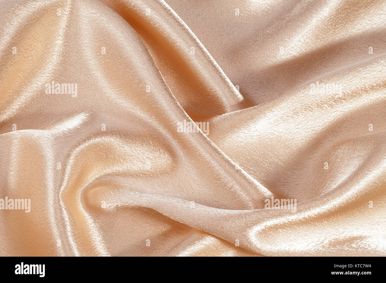 Silk background, texture of beige shiny fabric Stock Photo - Alamy