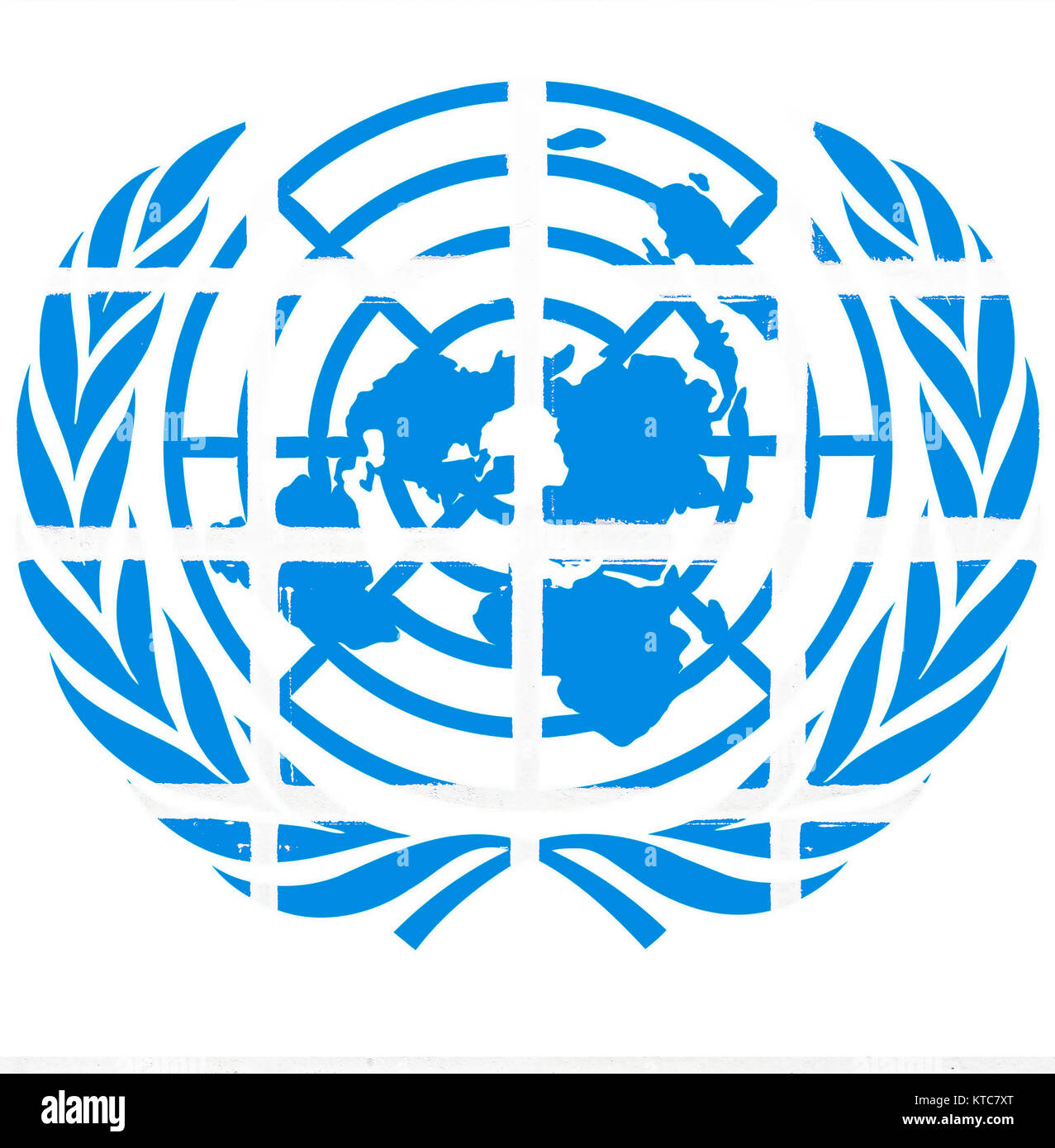 United nations emblem hi-res stock photography and images - Alamy