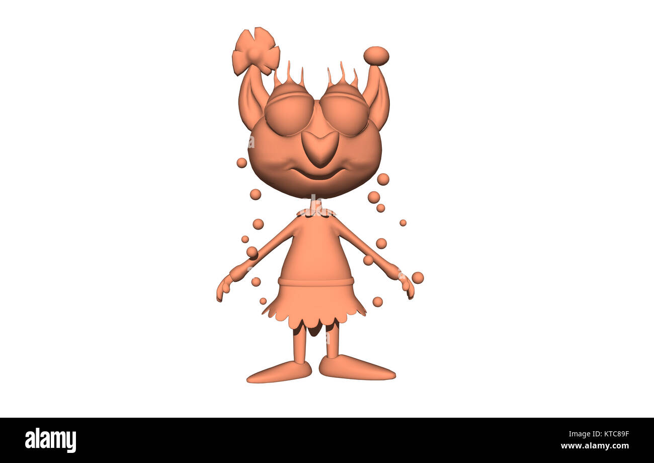 cartoon girl released Stock Photo - Alamy