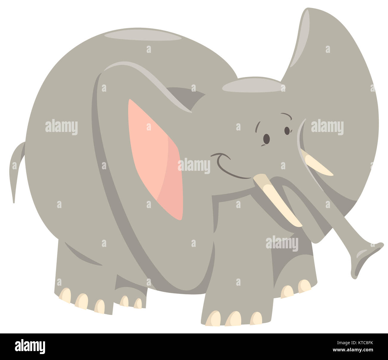 elephant cartoon wild animal Stock Photo - Alamy