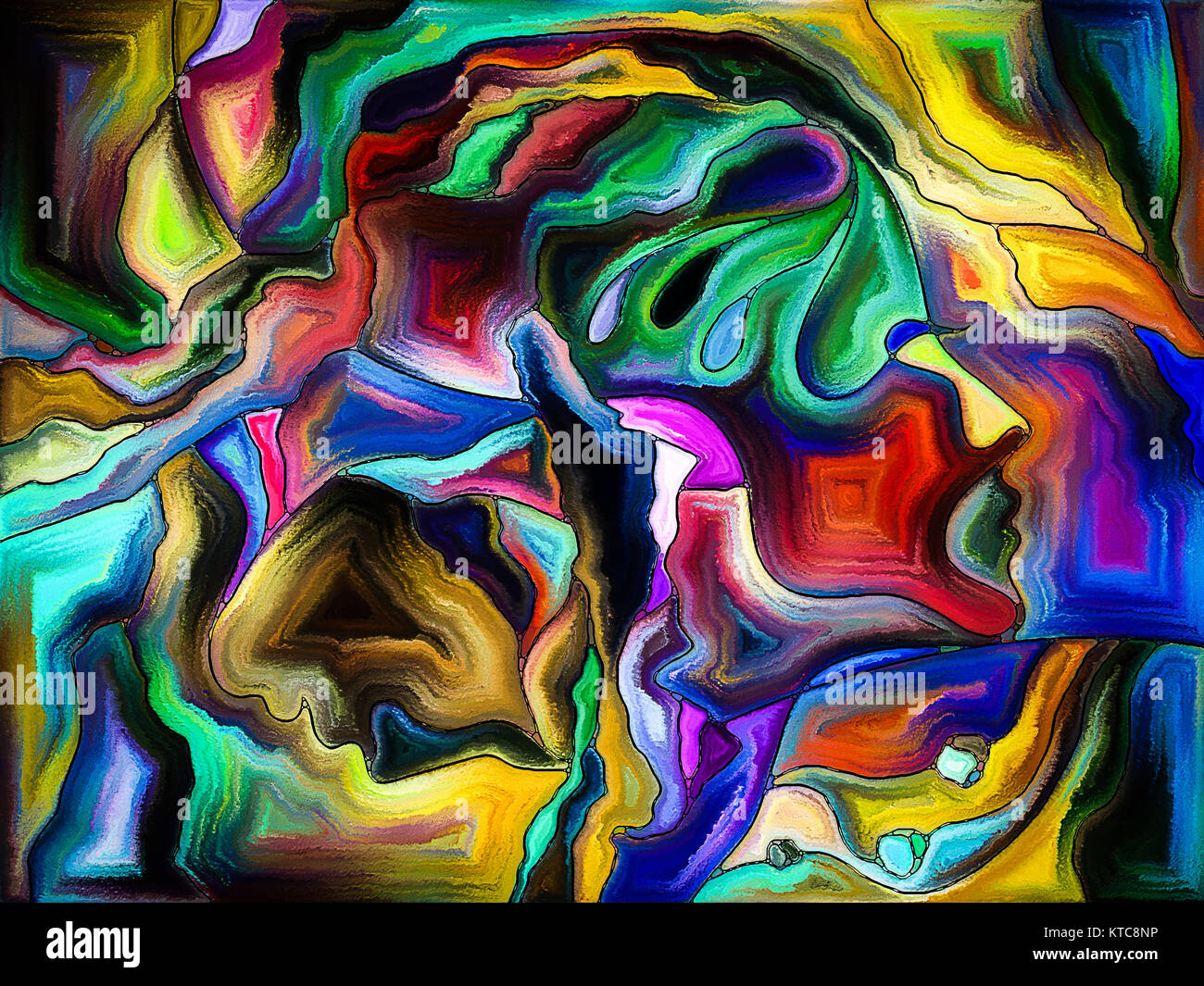 Conceptual Self Fragmentation Stock Photo - Alamy