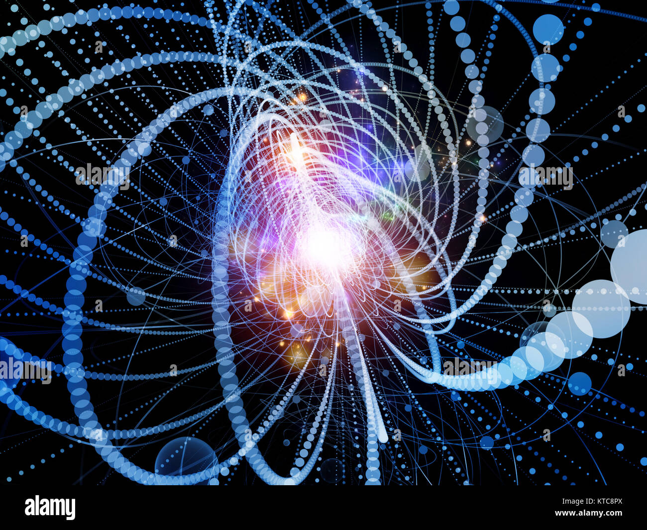 Advance of Wave Particle Stock Photo - Alamy