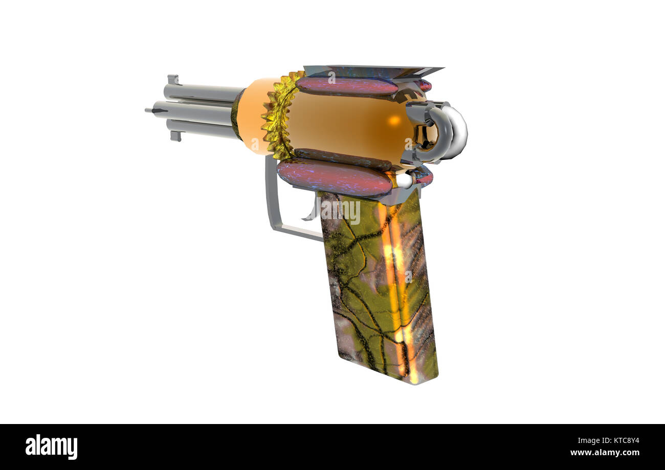 multi-barreled weapon released Stock Photo - Alamy