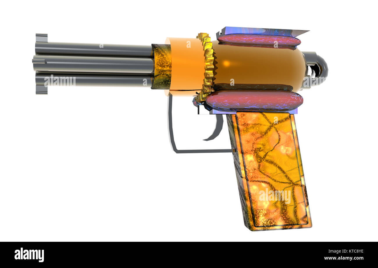 multi-barreled weapon released Stock Photo - Alamy