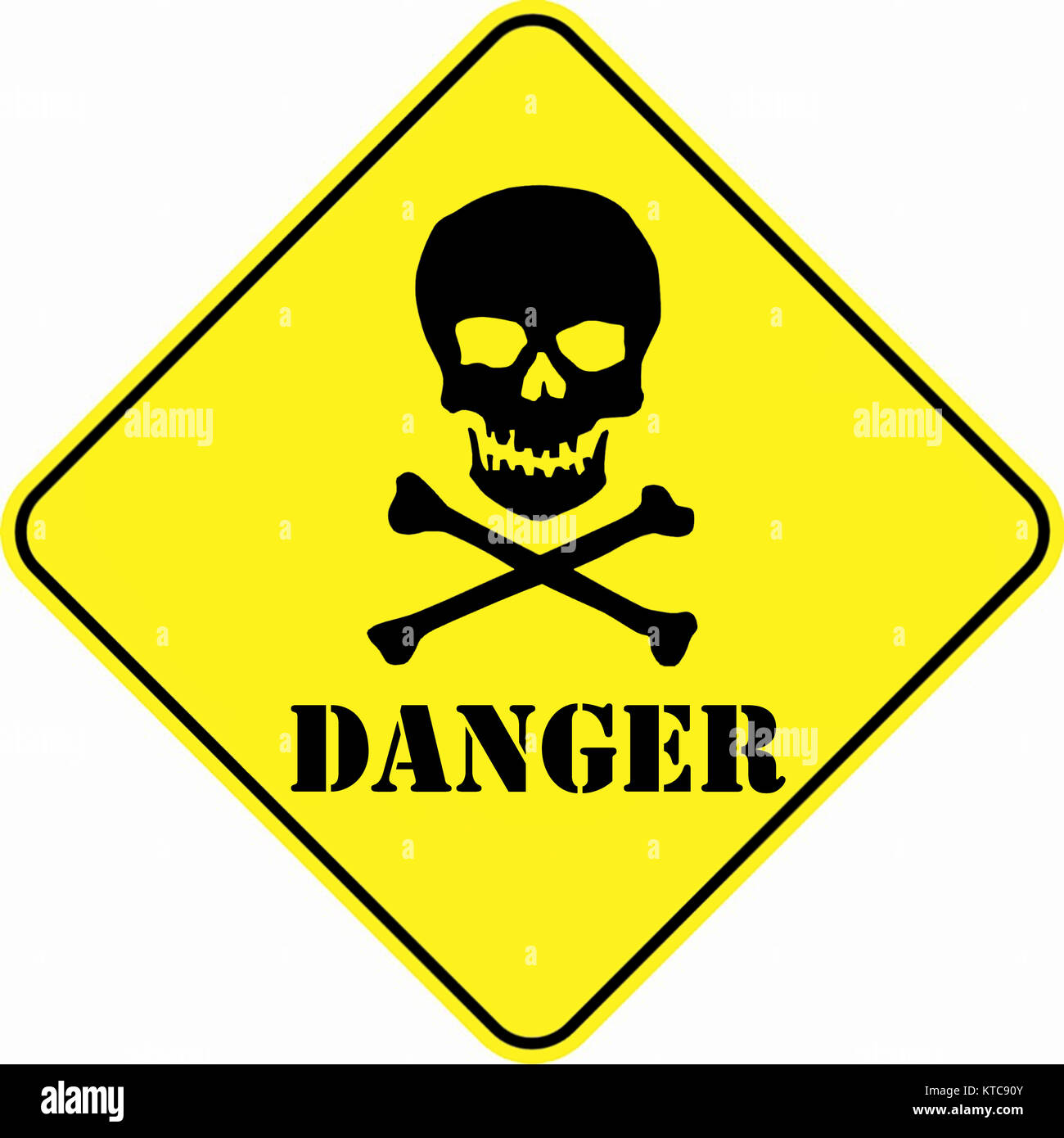 Attention Danger Logo Danger Zone Warning Red Frame Hud Vector Grafik