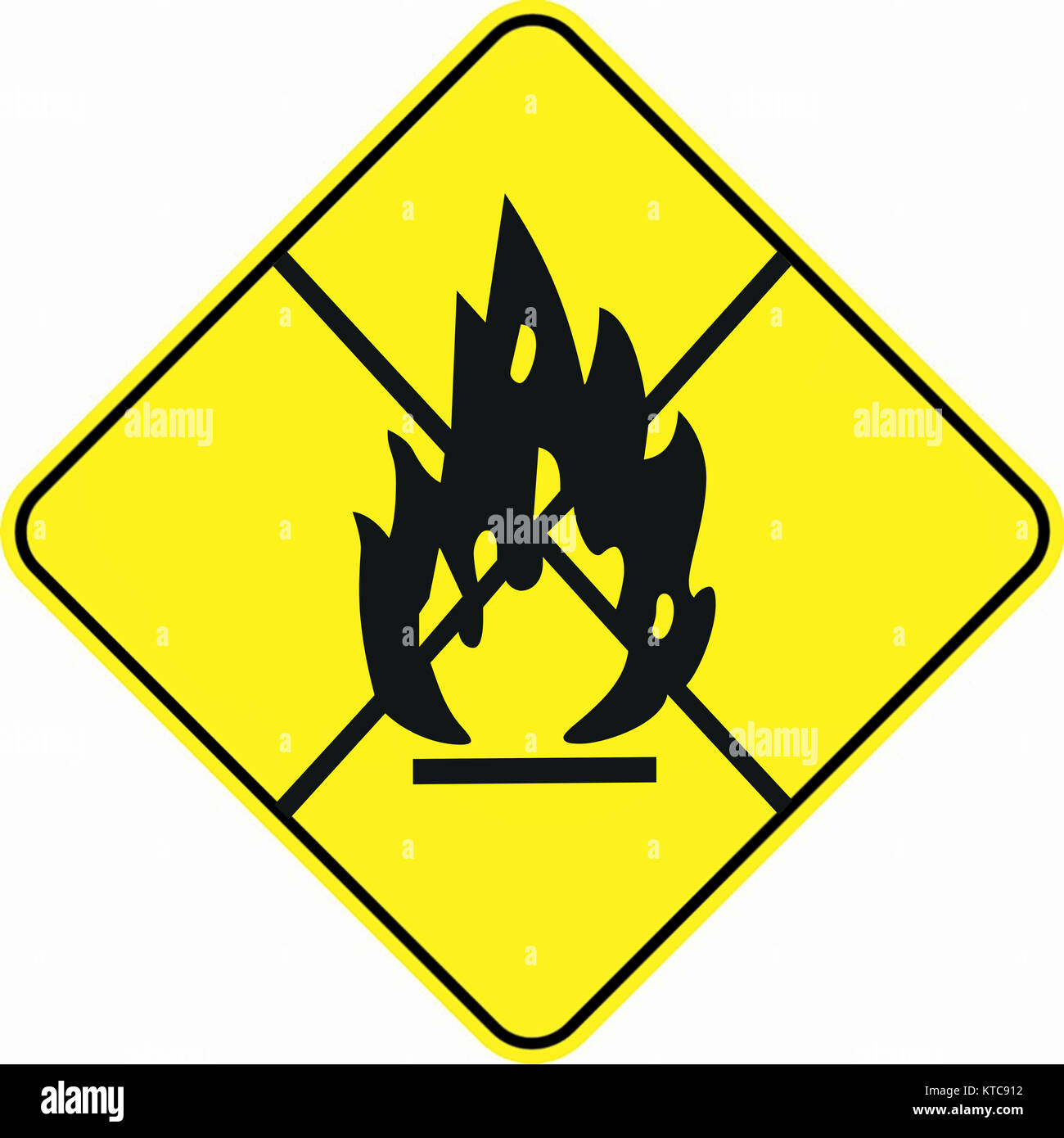 Fire attention danger symbol icon hi-res stock photography and images ...