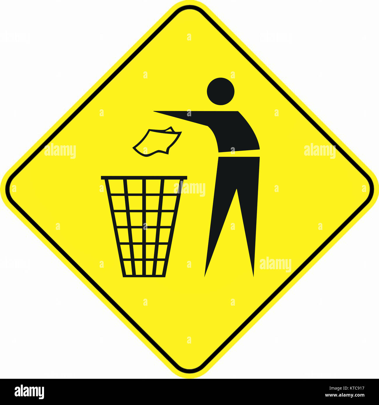 garbage can symbol sign Stock Photo - Alamy
