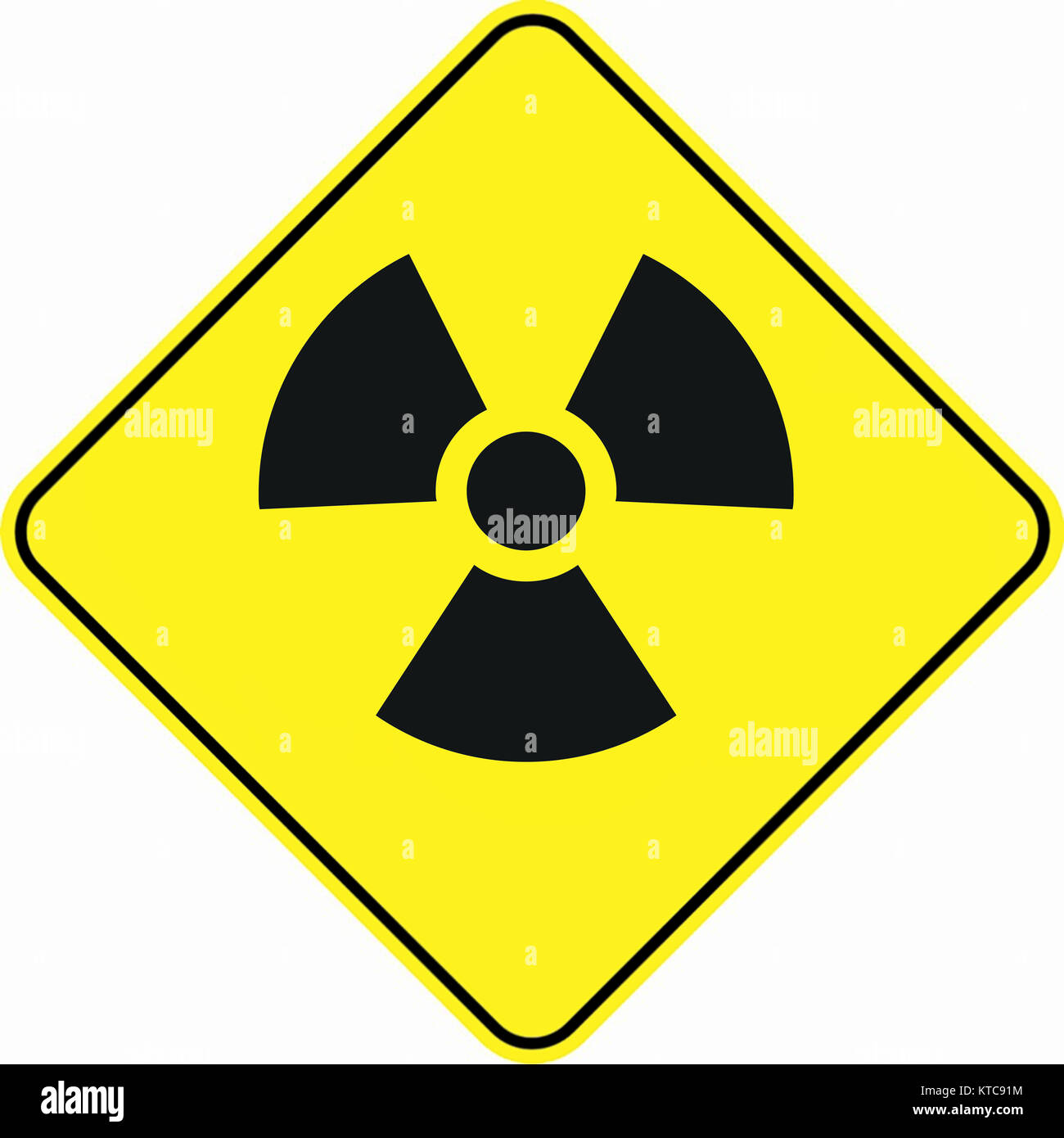 radioactivity toxic zone symbol sign Stock Photo - Alamy