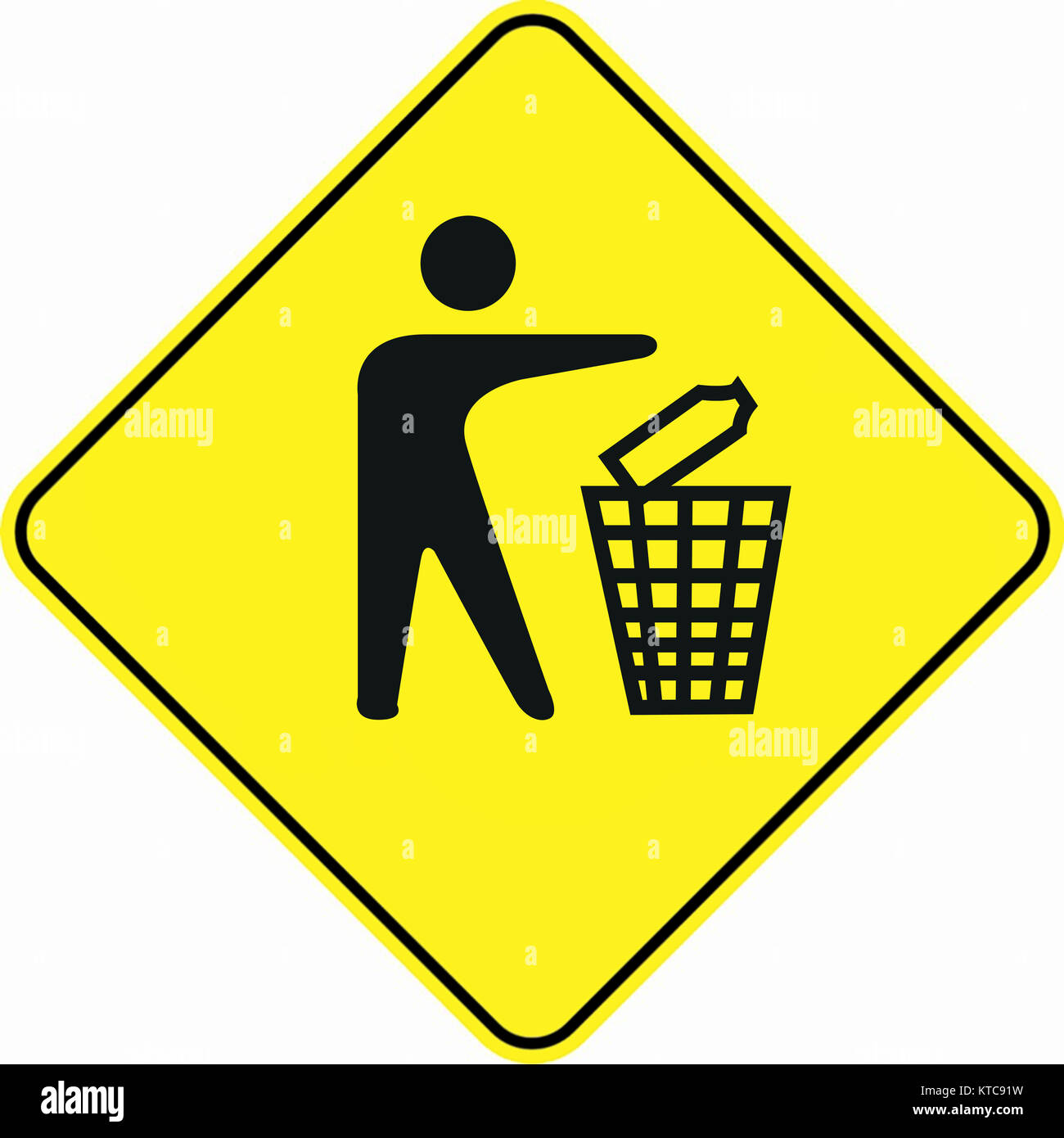 trash can symbol sign Stock Photo - Alamy