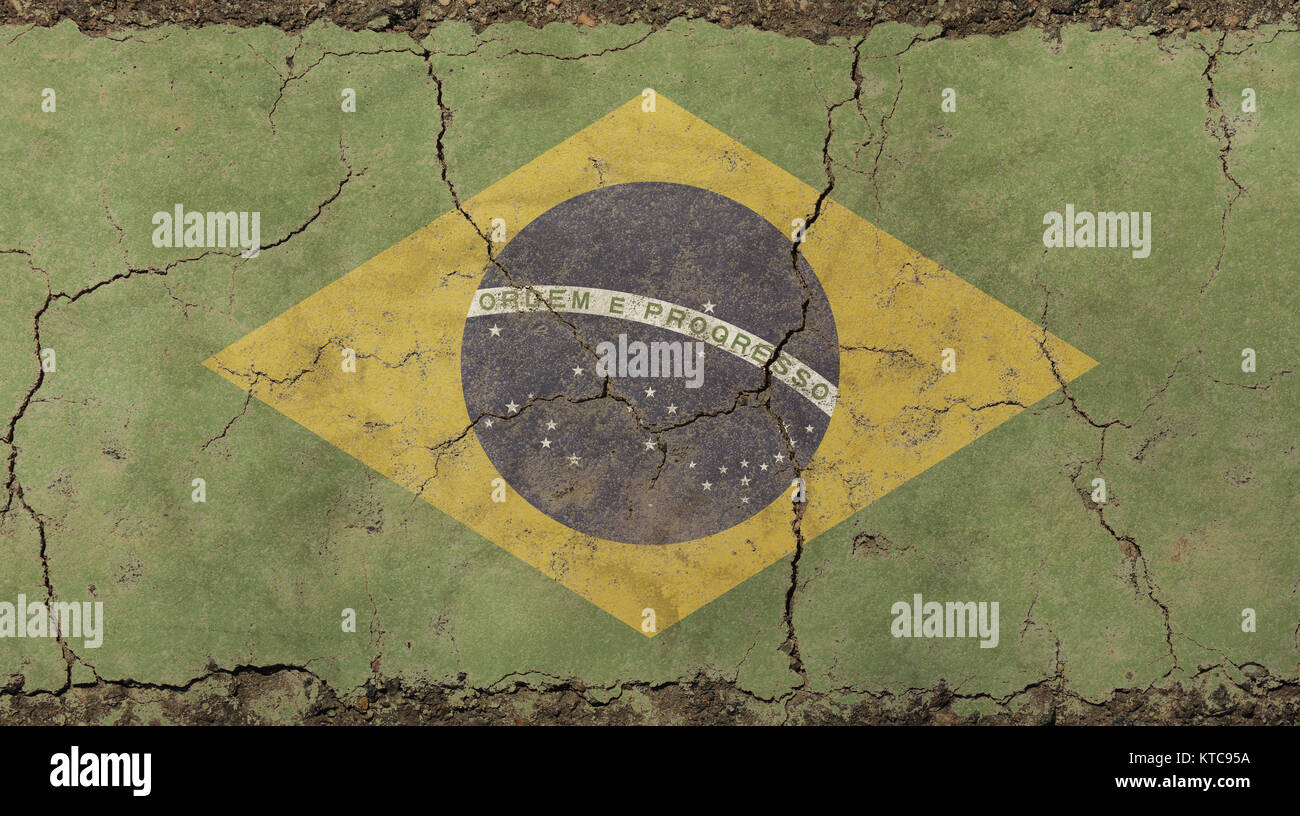 Old grunge faded Federative Republic Brazil flag Stock Photo - Alamy