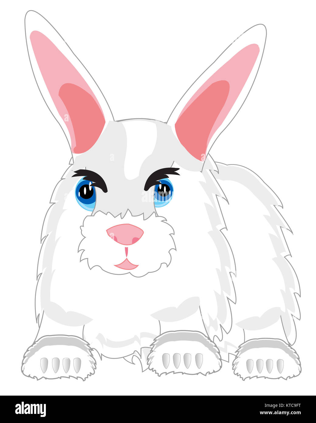 Feathery beast rabbit Stock Photo - Alamy