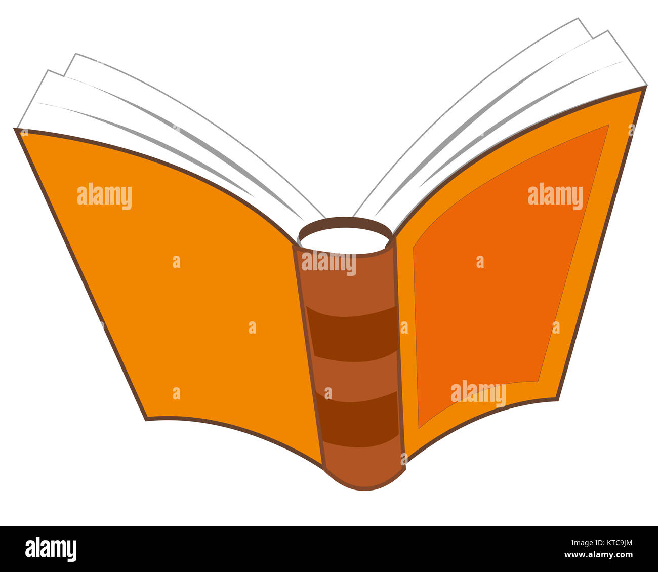 Openning book on white Stock Photo - Alamy