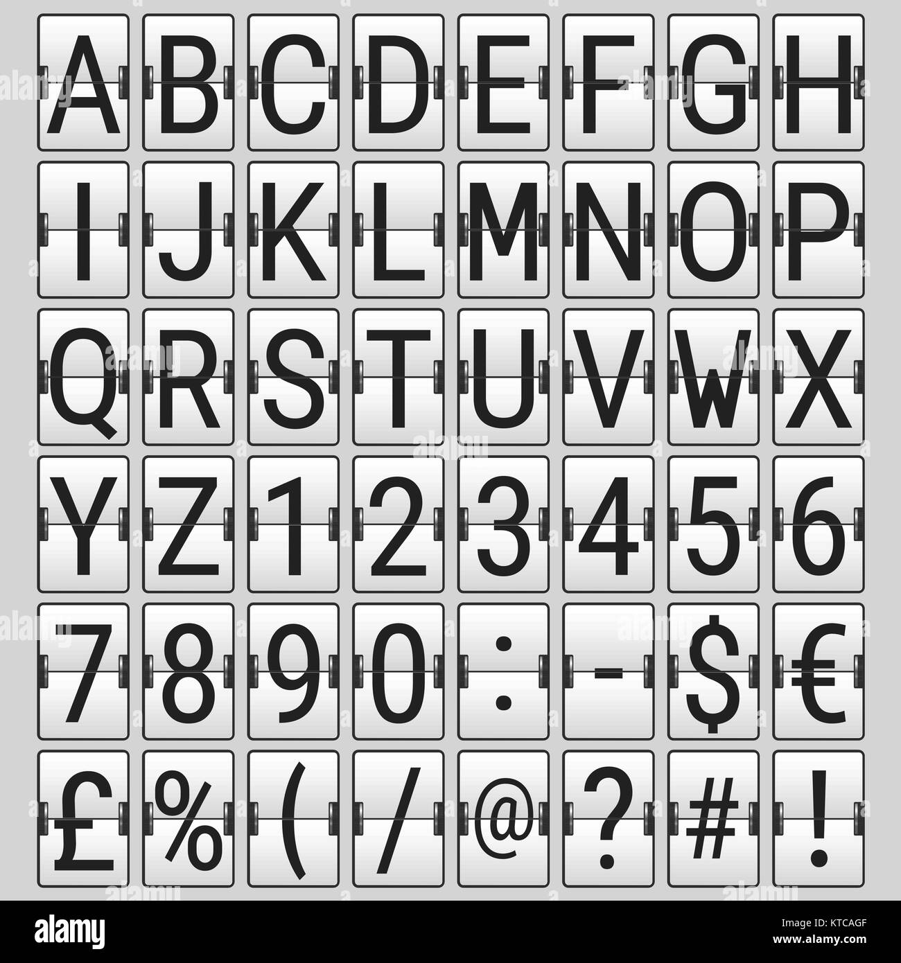 Black airport flip board Stock Vector Images - Alamy