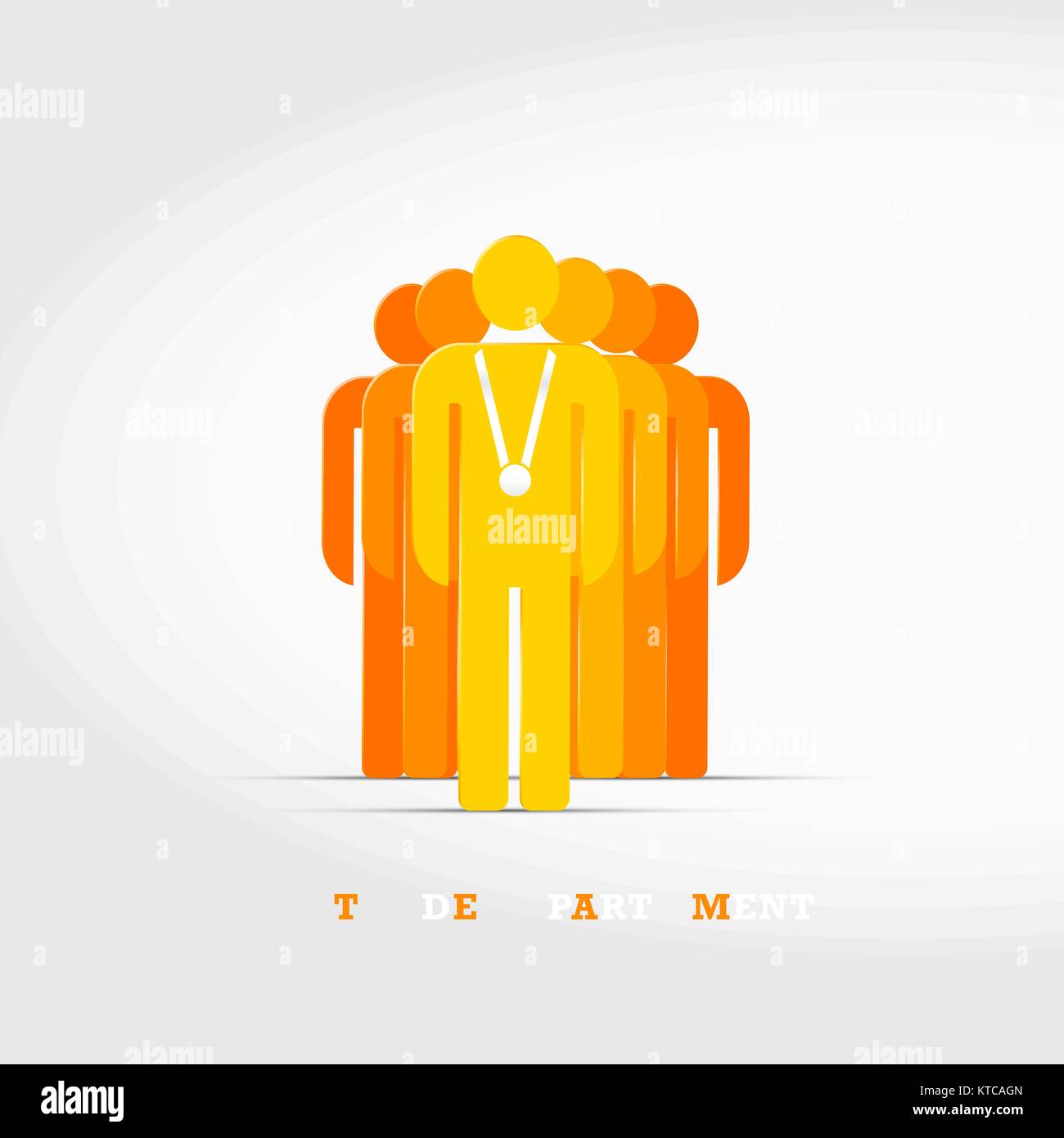 Business Team 3D Vector Icon. The Leader is Ahead with a Medal Stock ...