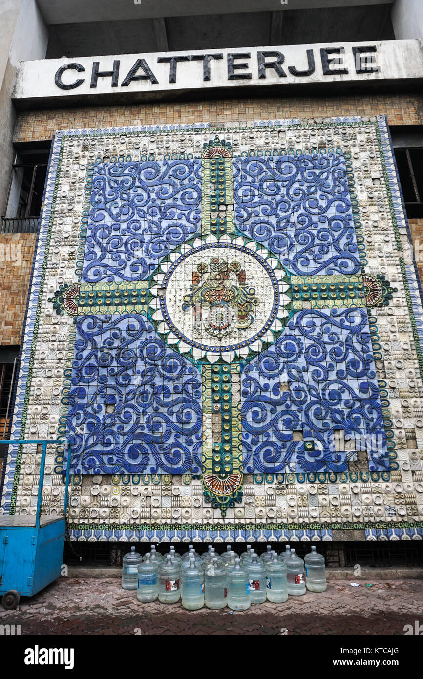 Kolkata, India - Jul 8, 2015. Facade of Chatterjee Castle in Kolkata ...