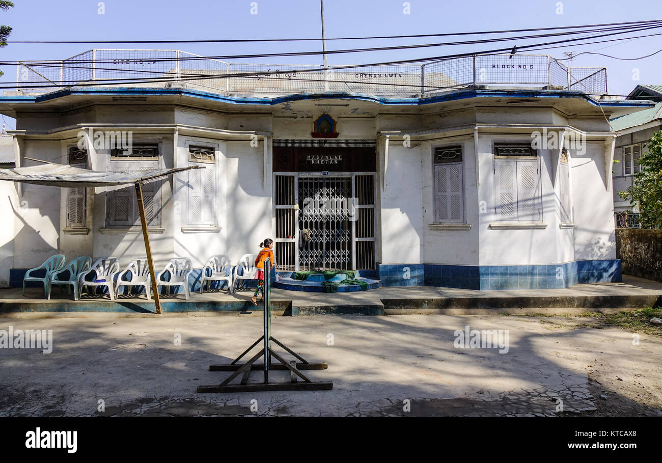 Pyin Oo Lwin, Myanmar - Feb 12, 2017. Old colonial house in Pyin Oo Lwin, Myanmar. Pyin U Lwin ...